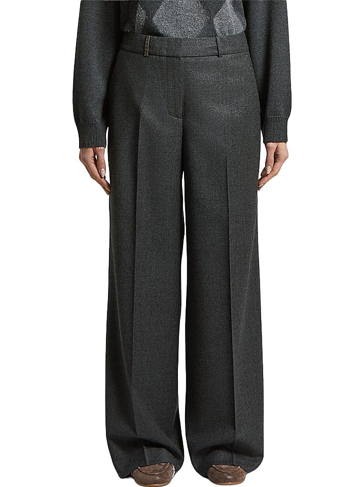 PESERICO Peserico Palazzo Pants in Wool Lurex Flannel